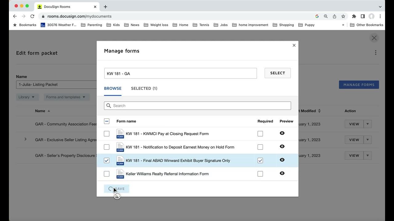 How To's: DocuSign Form Packets - YouTube