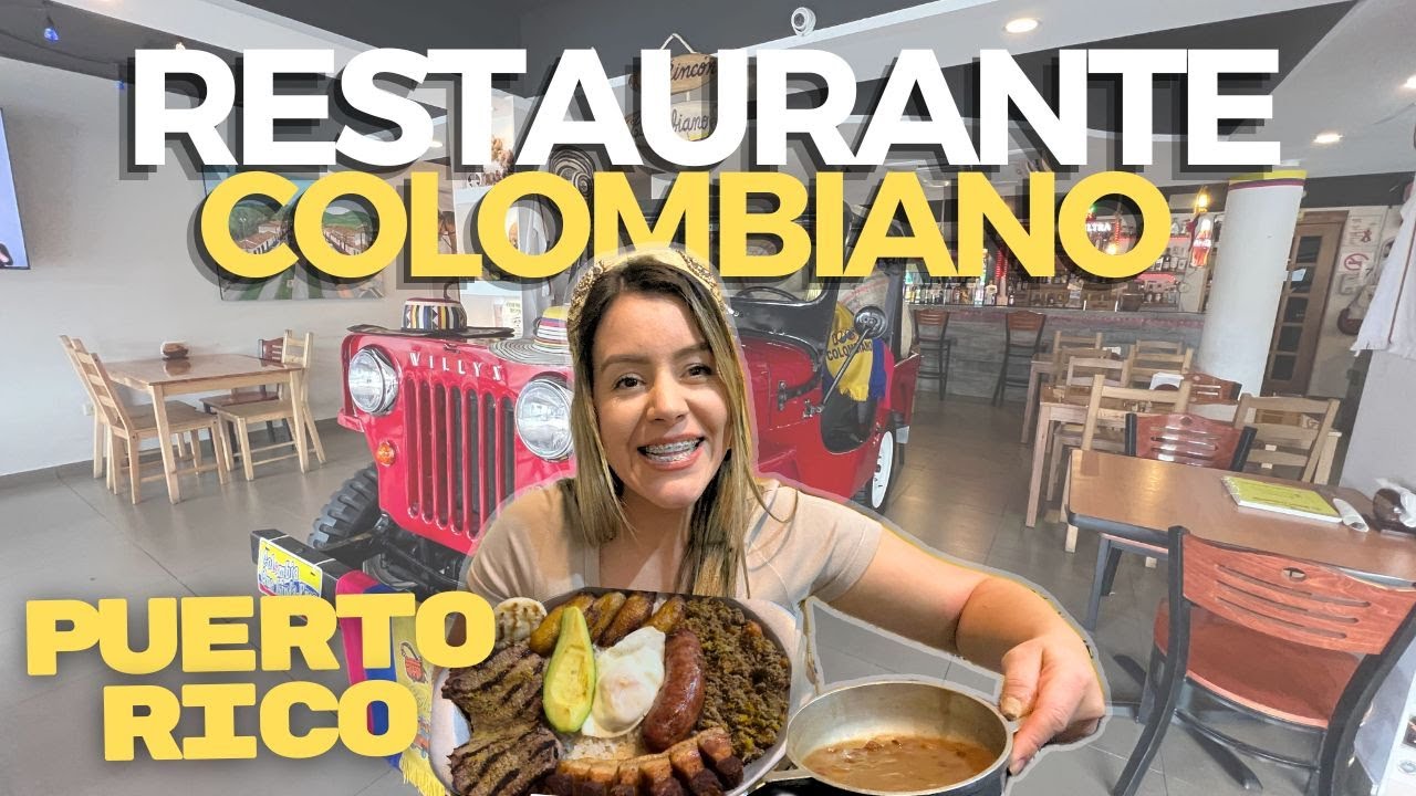 Probando comida Colombiana en Puerto Rico #PR / Colombian restaurant in ...