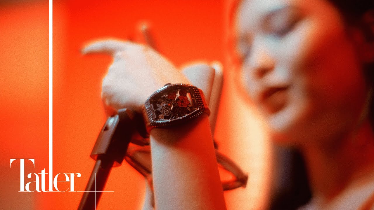 Franck Muller's Vanguard Rose Skeleton Black Diamonds Through Musician ...