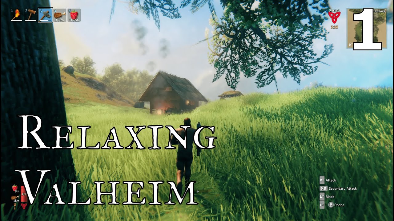 Valheim: Relaxing Gameplay Part 1 [No Commentary] - YouTube