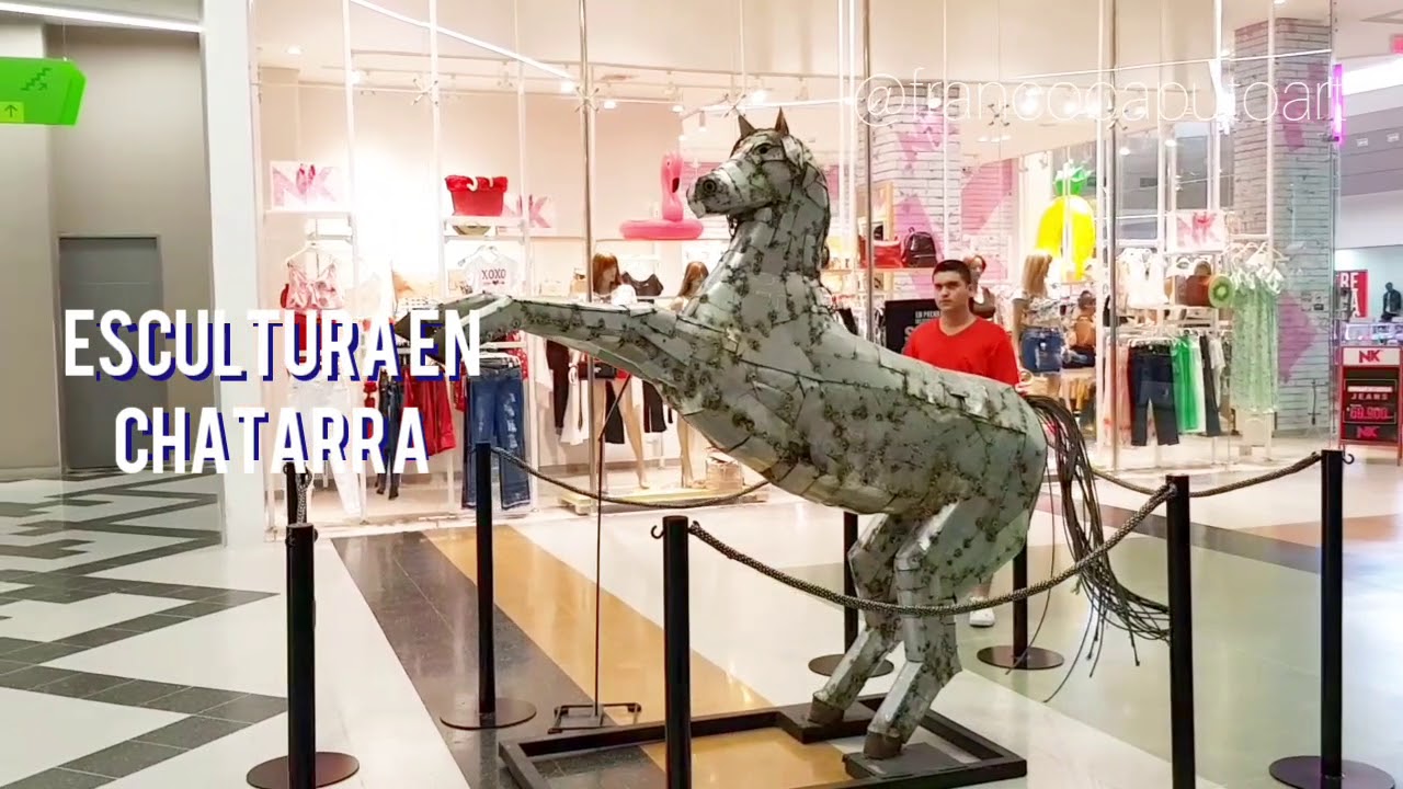 Escultura en chatarra caballo 20 de enero por Franco caputo - YouTube