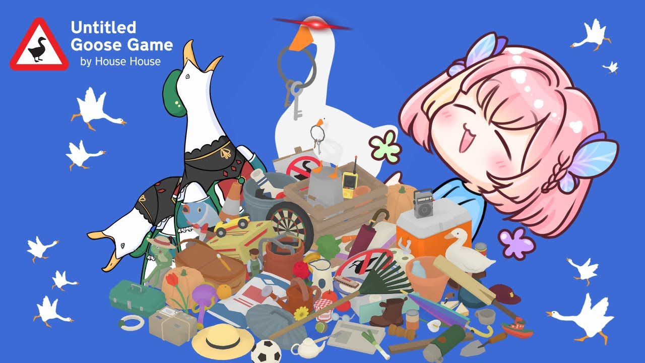 【Untitled goose game】Giả lập làm ngỗng cùng chị chủ trại ngỗng @simchan ...