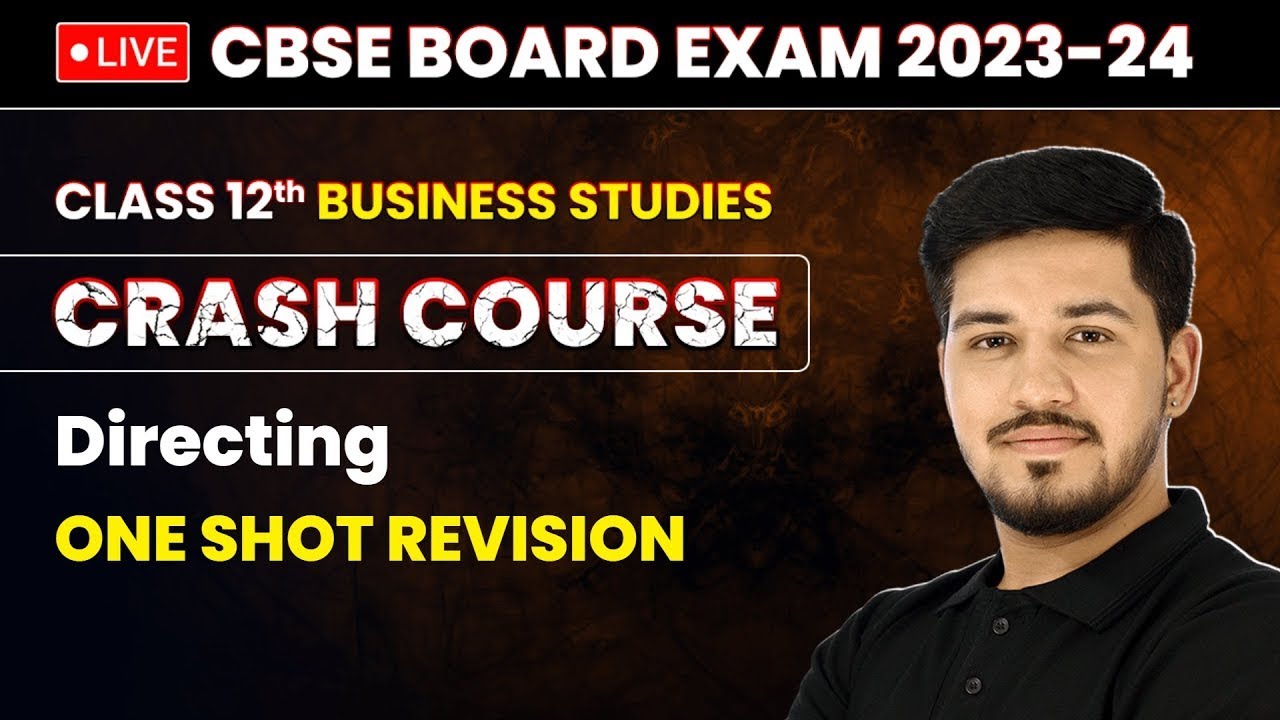 Directing - One Shot Revision | Class 12 Business Studies Crash Course ...