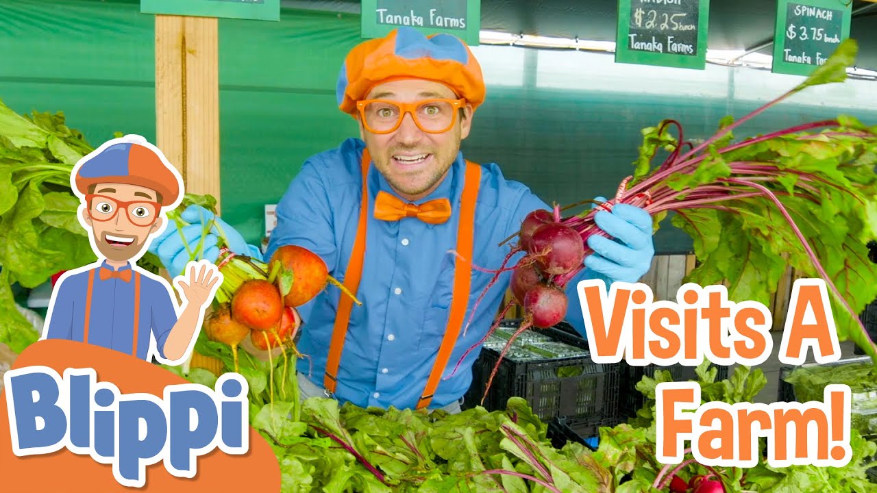 Blippi Visits A Farm! | Learn About Healthy Eating For Kids ...