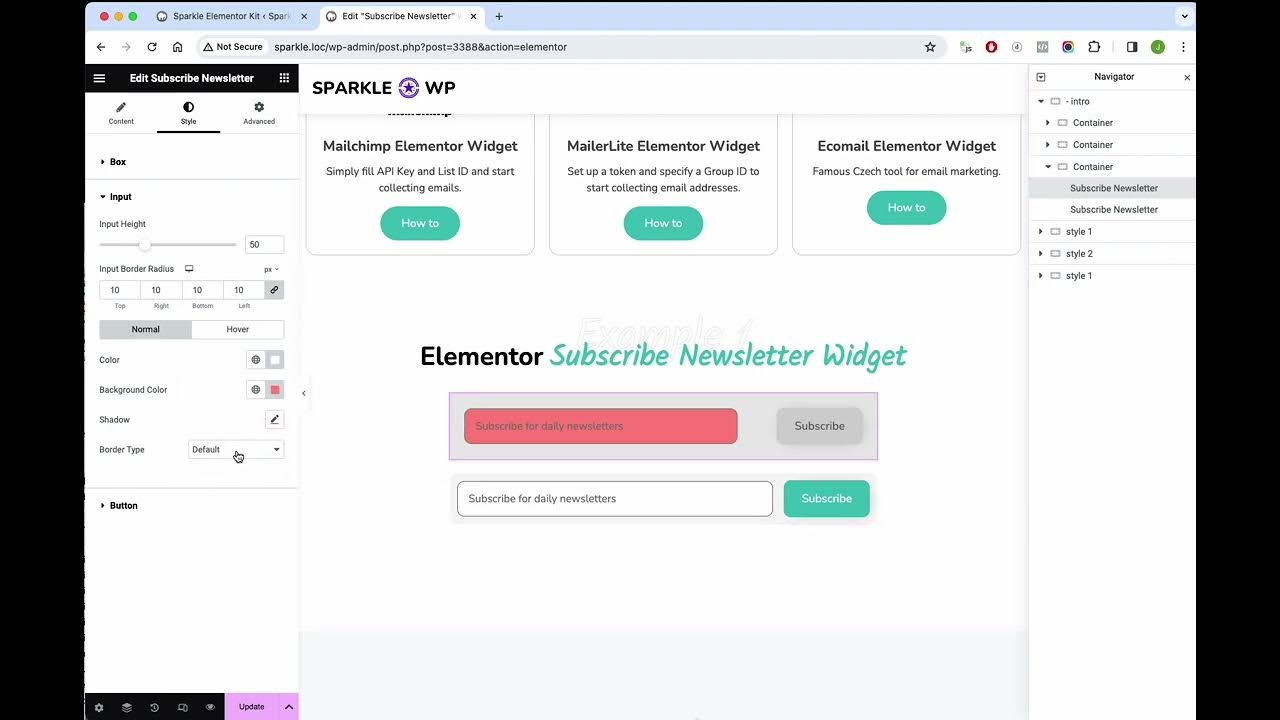 Elementor Email Subscribe Newsletter Widget for Free - YouTube