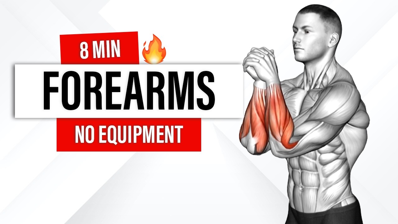 8-Min Forearm Workout at Home (For Strength and Definition!) - YouTube