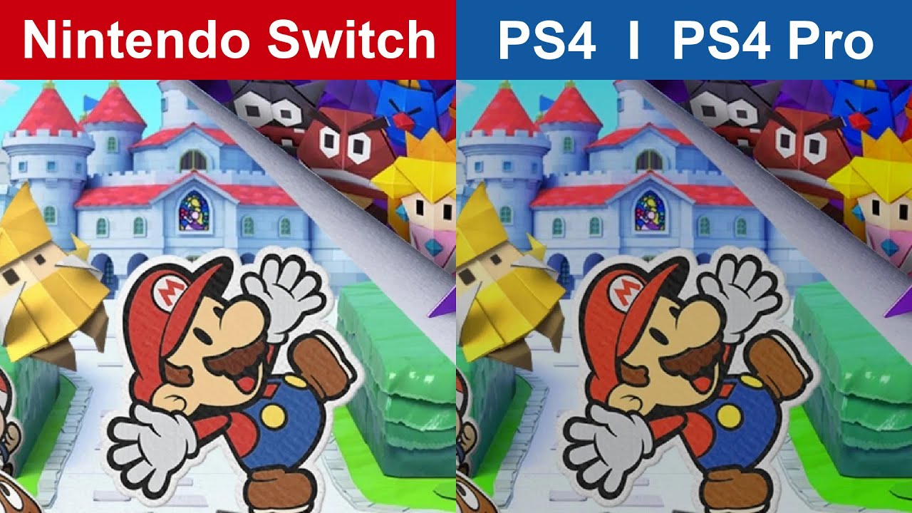 Paper Mario: The Origami King - SWITCH vs PS4 - Graphics Comparison ...