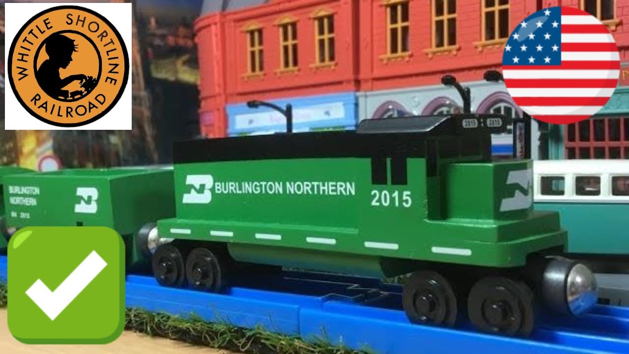 Burlington Northern Railroad Whittle Shortline Railroad wooden toy ...