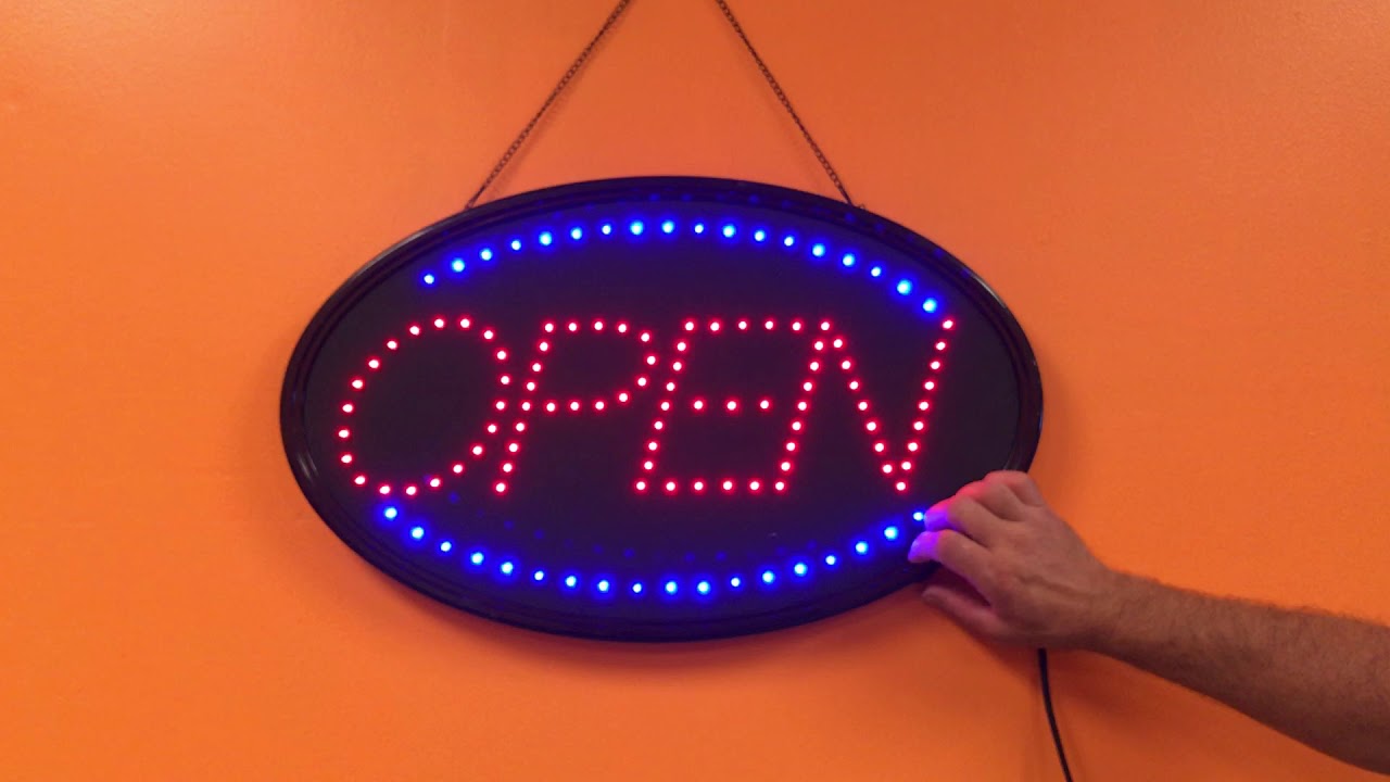Blinking OPEN Sign - LOT# 5388 - YouTube