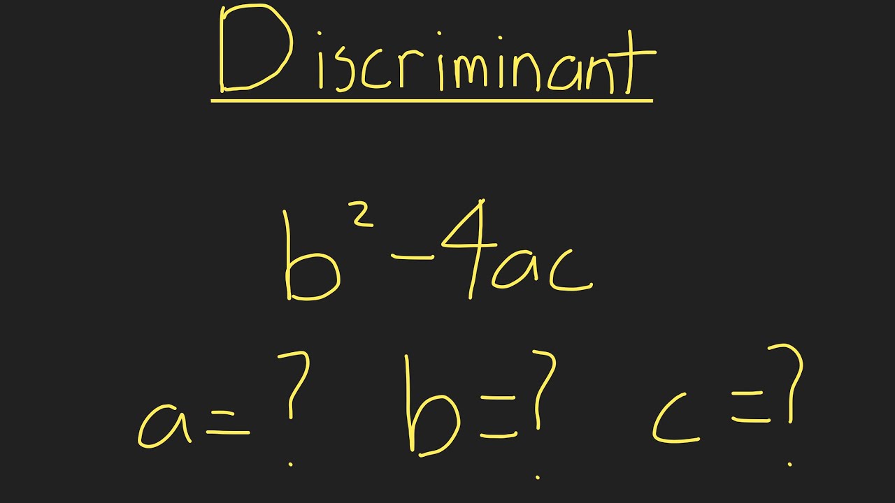 Discriminant Example Problems Part 2 - YouTube