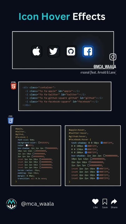 Menubar Icon Hover Effect Html Css Javascript Coder Programming Youtube