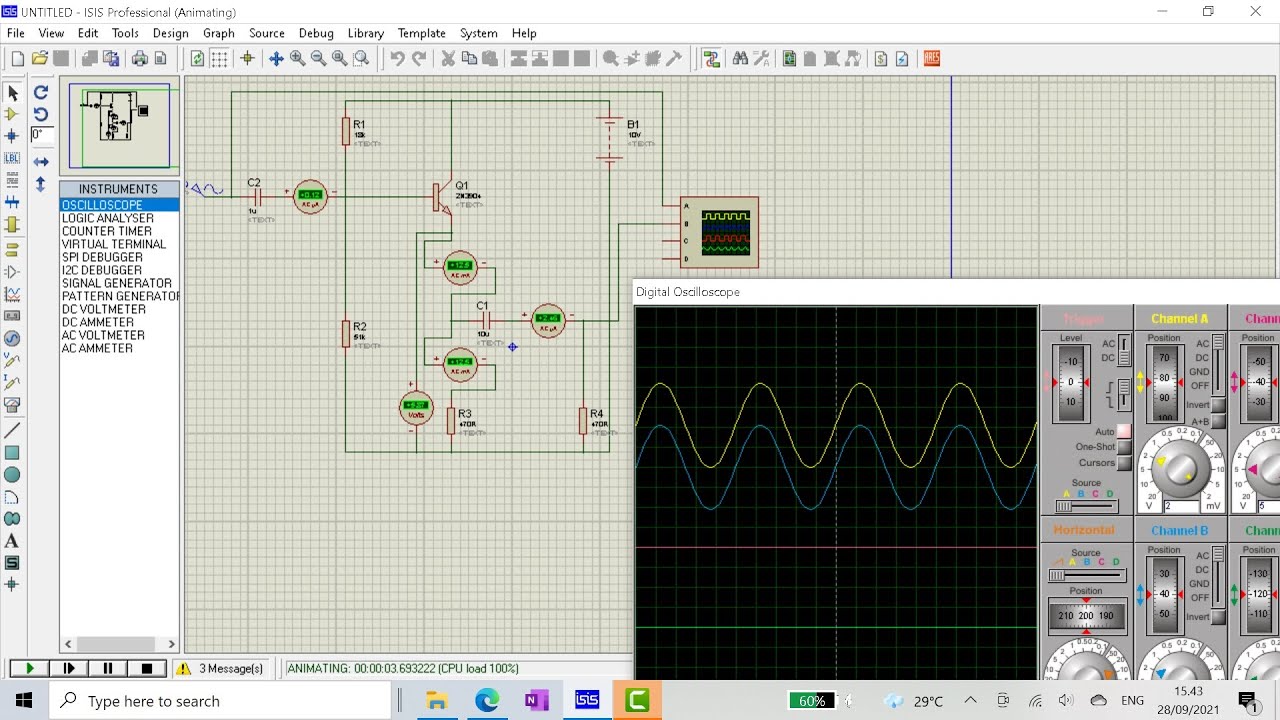 Common Collector / Emitter Follower Simulation with Proteus - YouTube