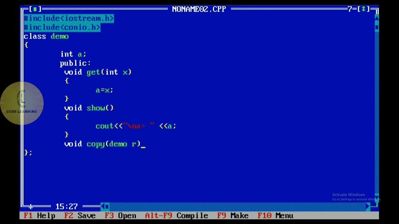 C++ | class 'passing objects as argument' | CodeLearning - YouTube