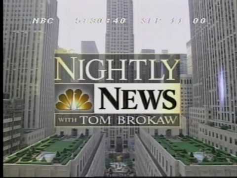NBC Nightly News Open: September 11, 2000 - YouTube