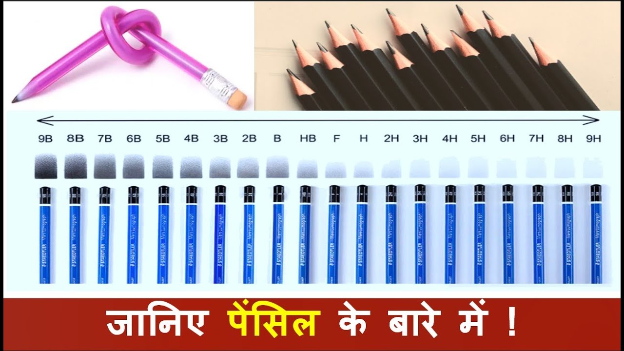 H, B, HB, F PENCIL || जानिए पेंसिल के बारे में || - YouTube