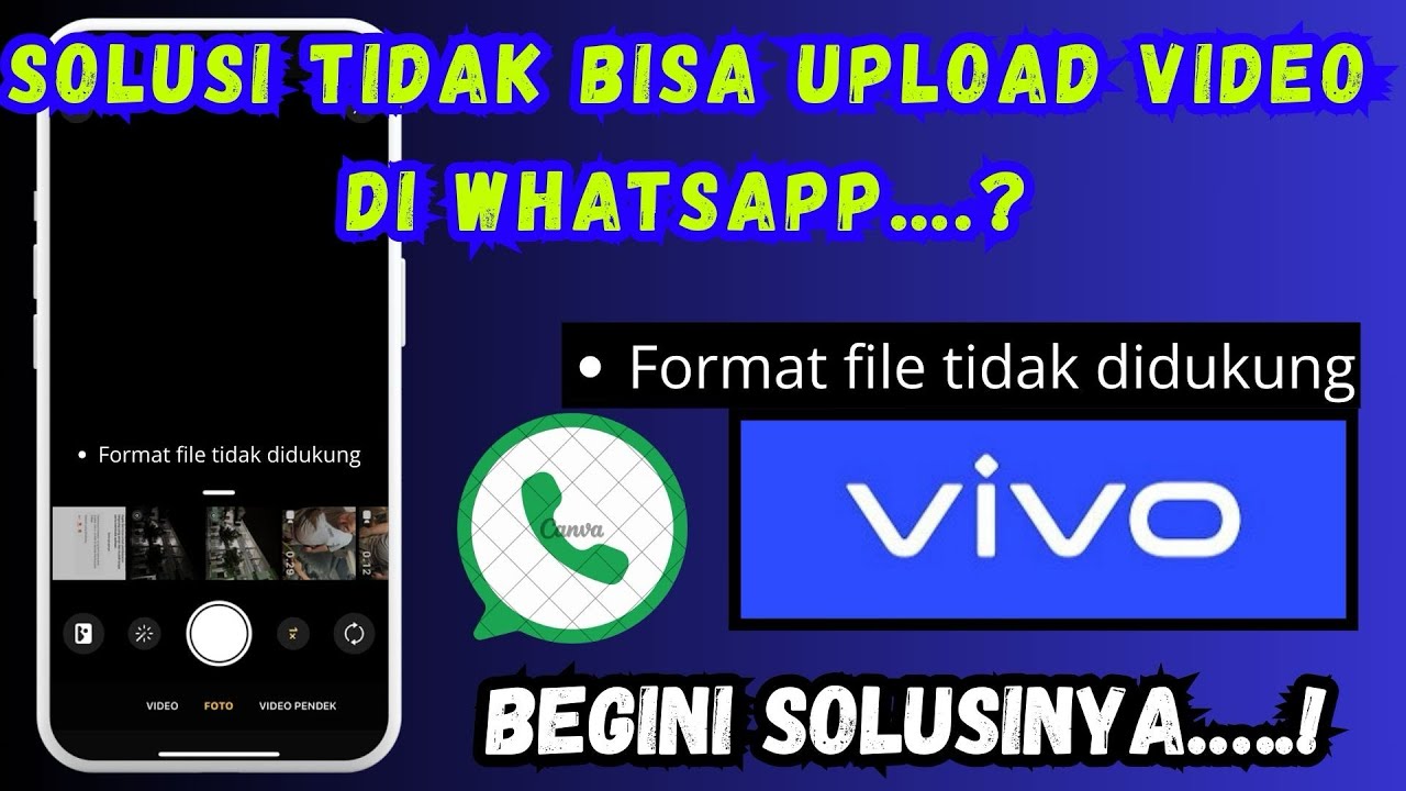 Terupdate || Cara Mengatasi Hp vivo tidak bisa kirim Video Format file tidak didukung 2025//100 ...