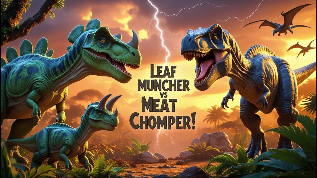 Leaf Munchers & Meat Chompers | Dinosaurs for Kids - YouTube