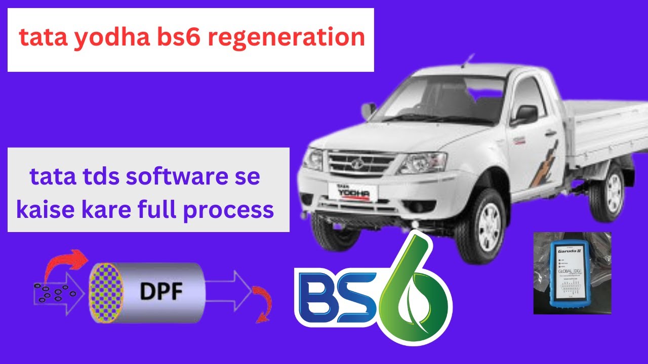 tata yodha bs6 regeneration kaise kare by tata tds software - YouTube