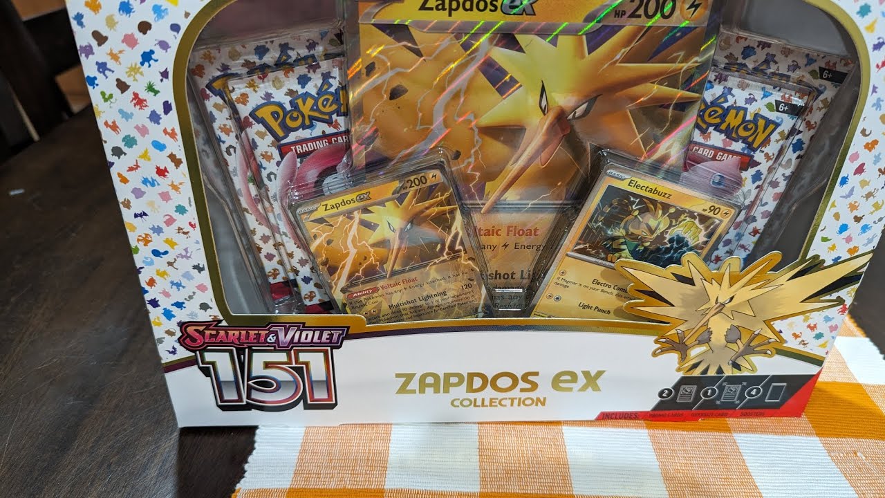 Pokemon 151 Zapdos Ex Collection Box. Full art hit! #pokemon #151 # ...