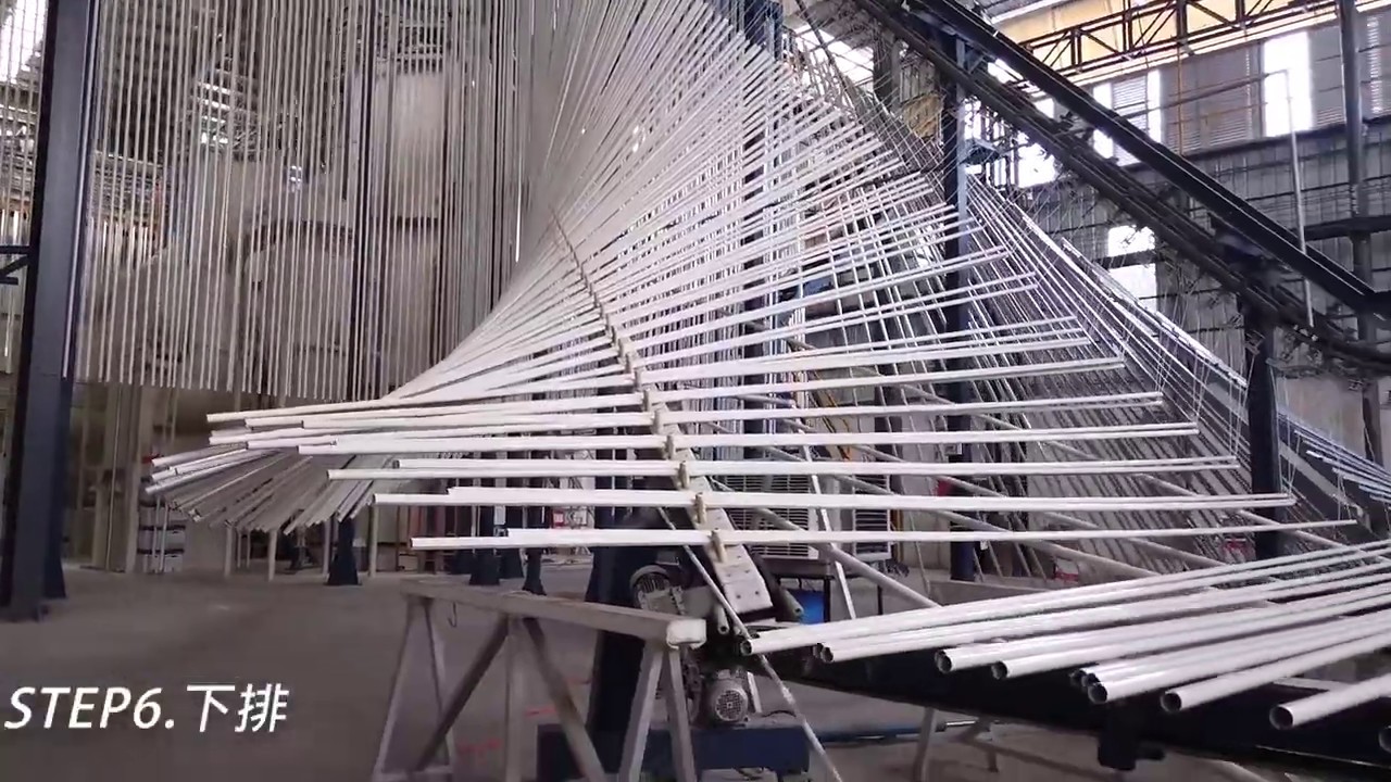 YFA vertical powder coating lines - YouTube