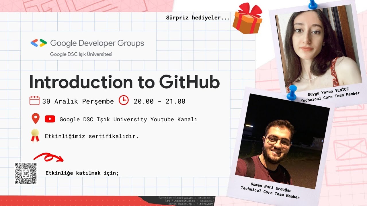 Github' a Giriş | Duygu Yaren Yenice & Osman Nuri Erdoğan - YouTube