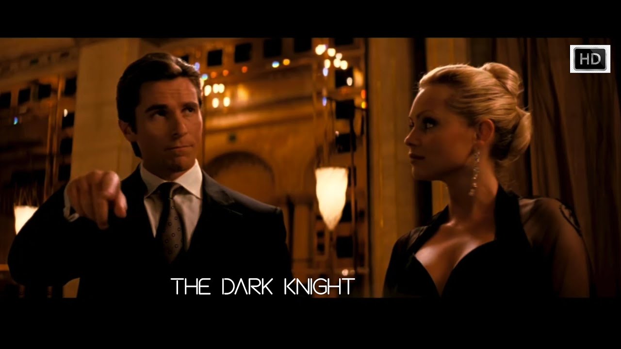 Bruce Wayne meets Rachel - Restaurant Scene | Dark Knight (2008 ...