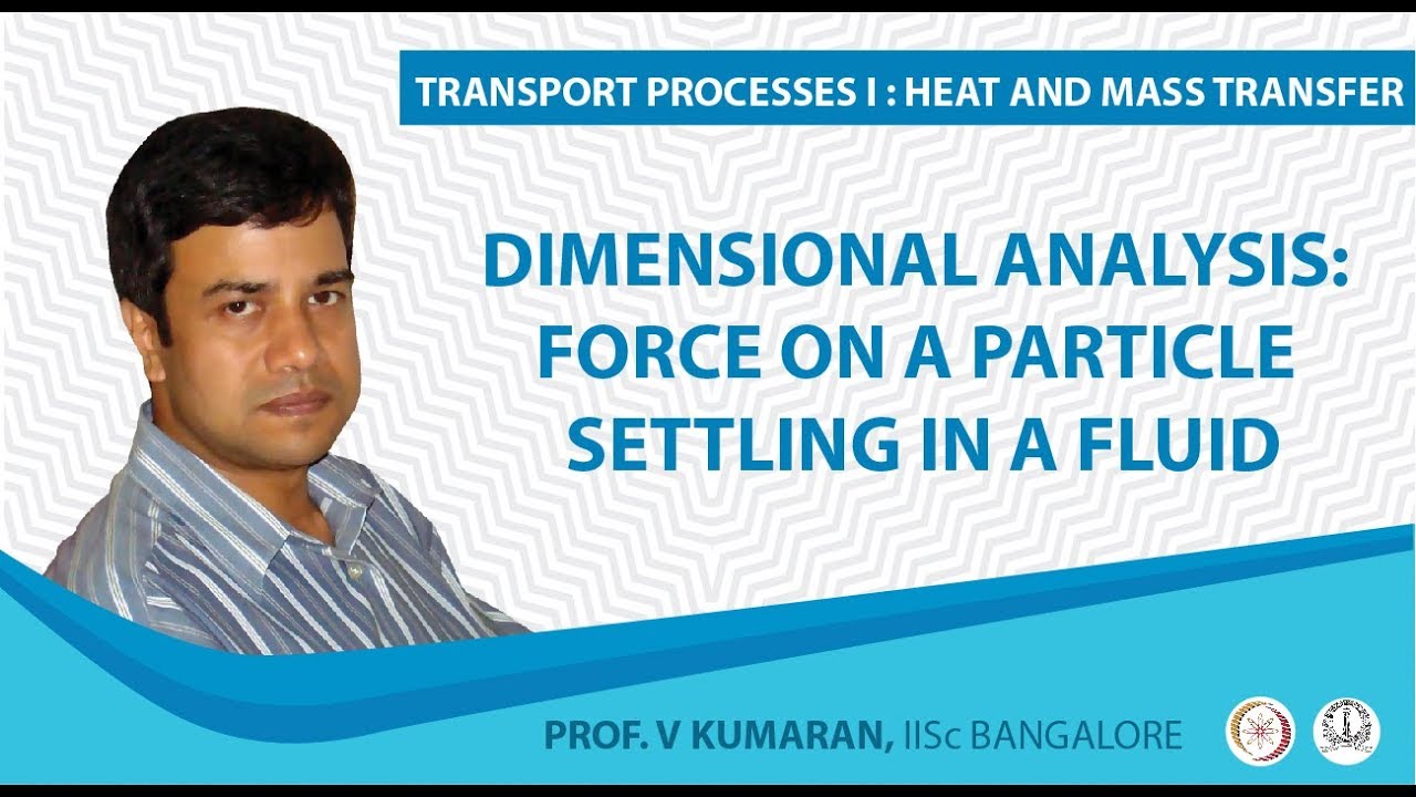 Dimensional analysis: Force on a particle settling in a fluid. - YouTube