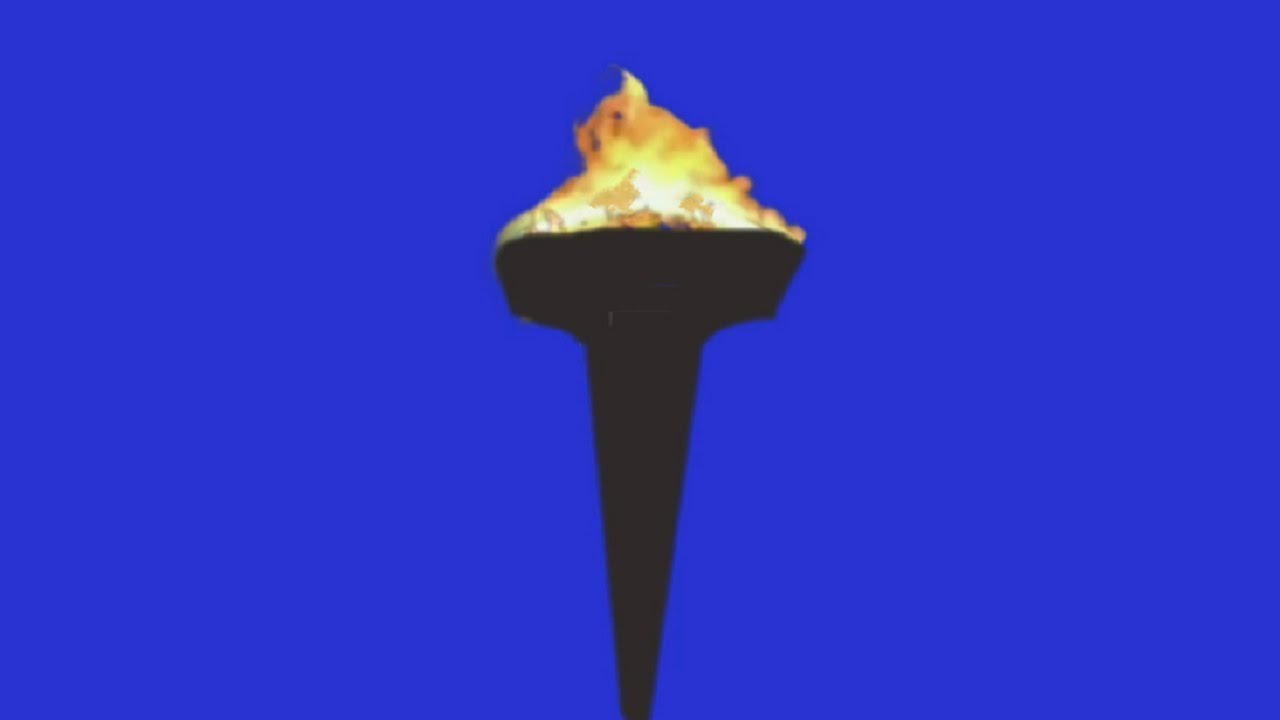 green screen flaming torch - YouTube