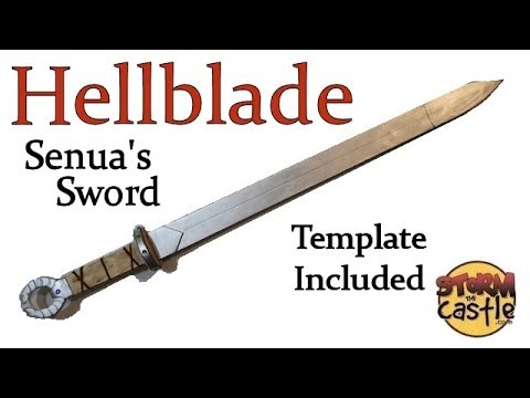 Make Senua's Sword from Hellblade -including gem making tip - YouTube