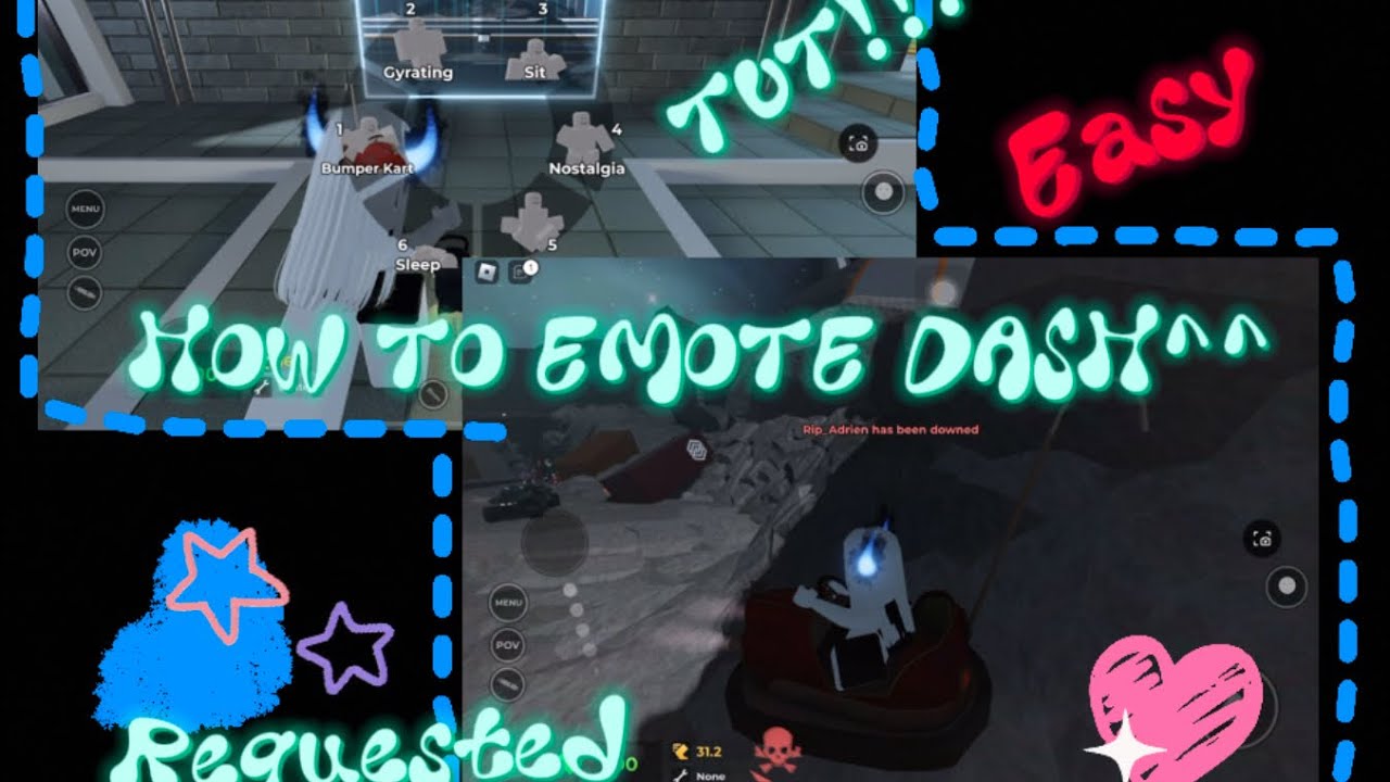 HOW TO EMOTE DASH^^ - YouTube