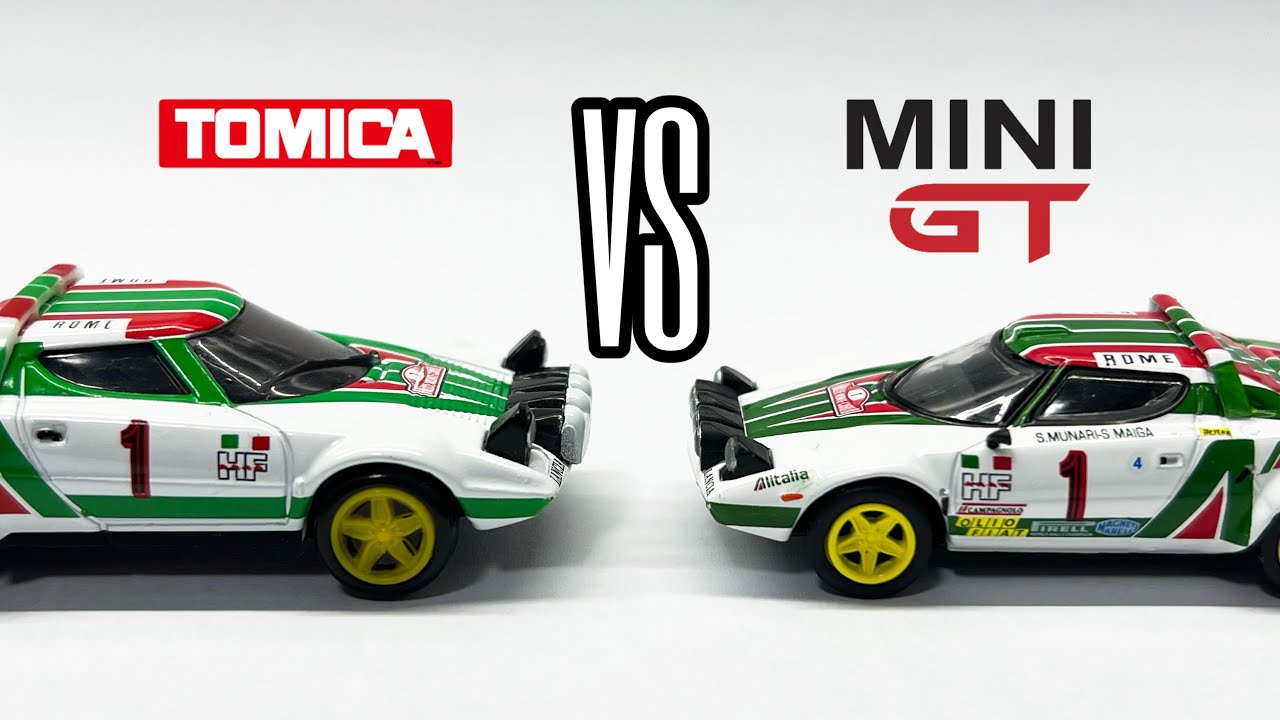 Lancia Stratos Manufacturer Comparison - TOMICA VS MINI GT - YouTube