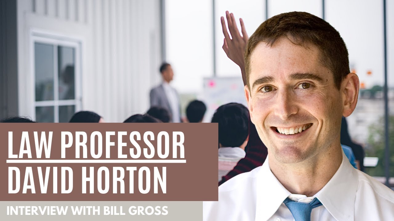 Law Professor David Horton discusses Probate Advances - YouTube