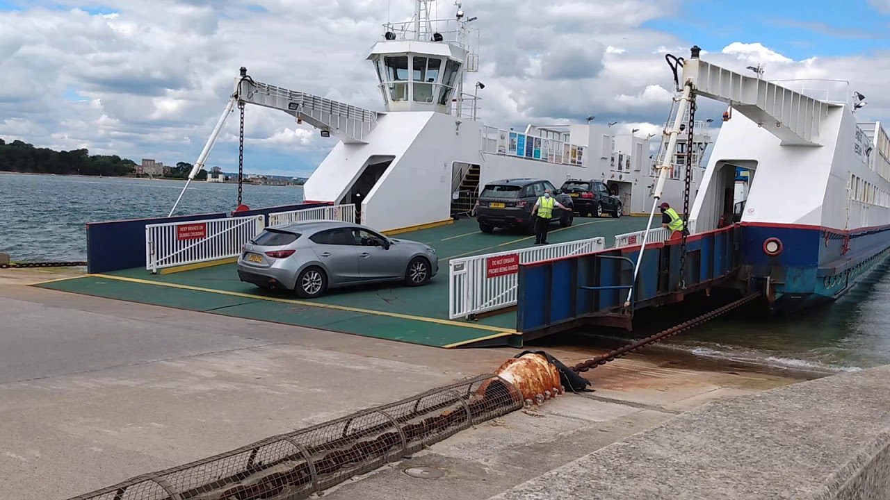 Sandbanks chain ferry - YouTube