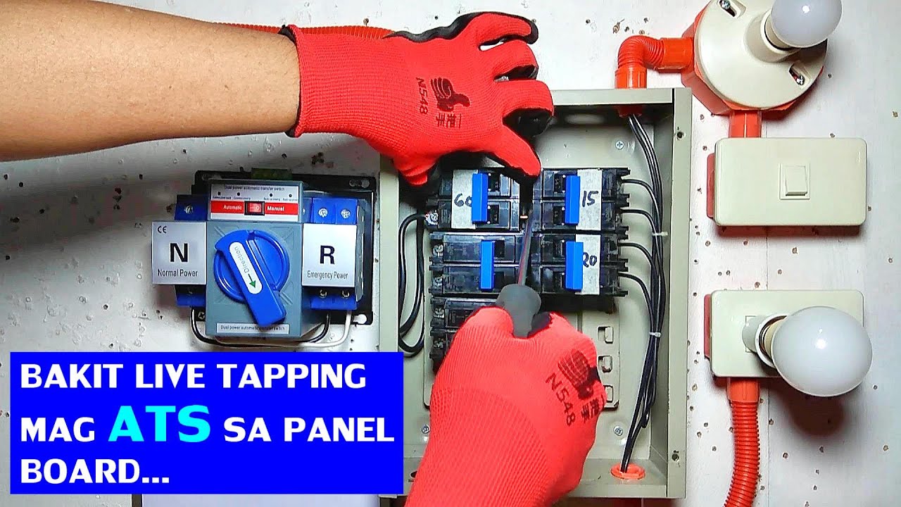 PAANO MAG WIRING NG ATS SA PANEL BOARD - YouTube