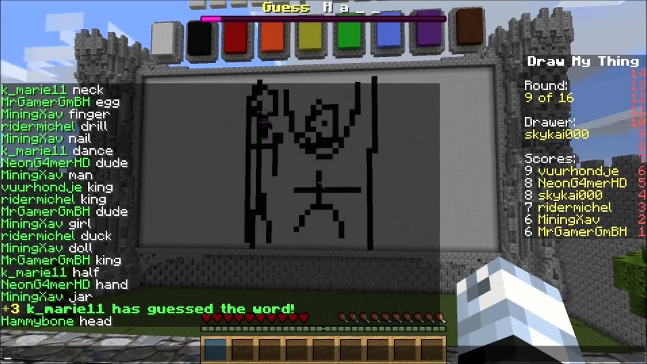 Minecraft Draw my things #1 - YouTube