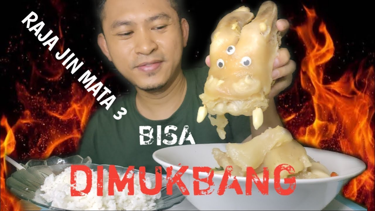 MUKBANG KEPALA RAJA JIN MATA 3 BERTARING | MIRIP GENDERUWO - YouTube