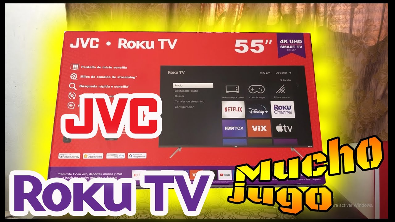 JVC Smart Roku Tv 4K 55" Pulgadas SI55URF - YouTube