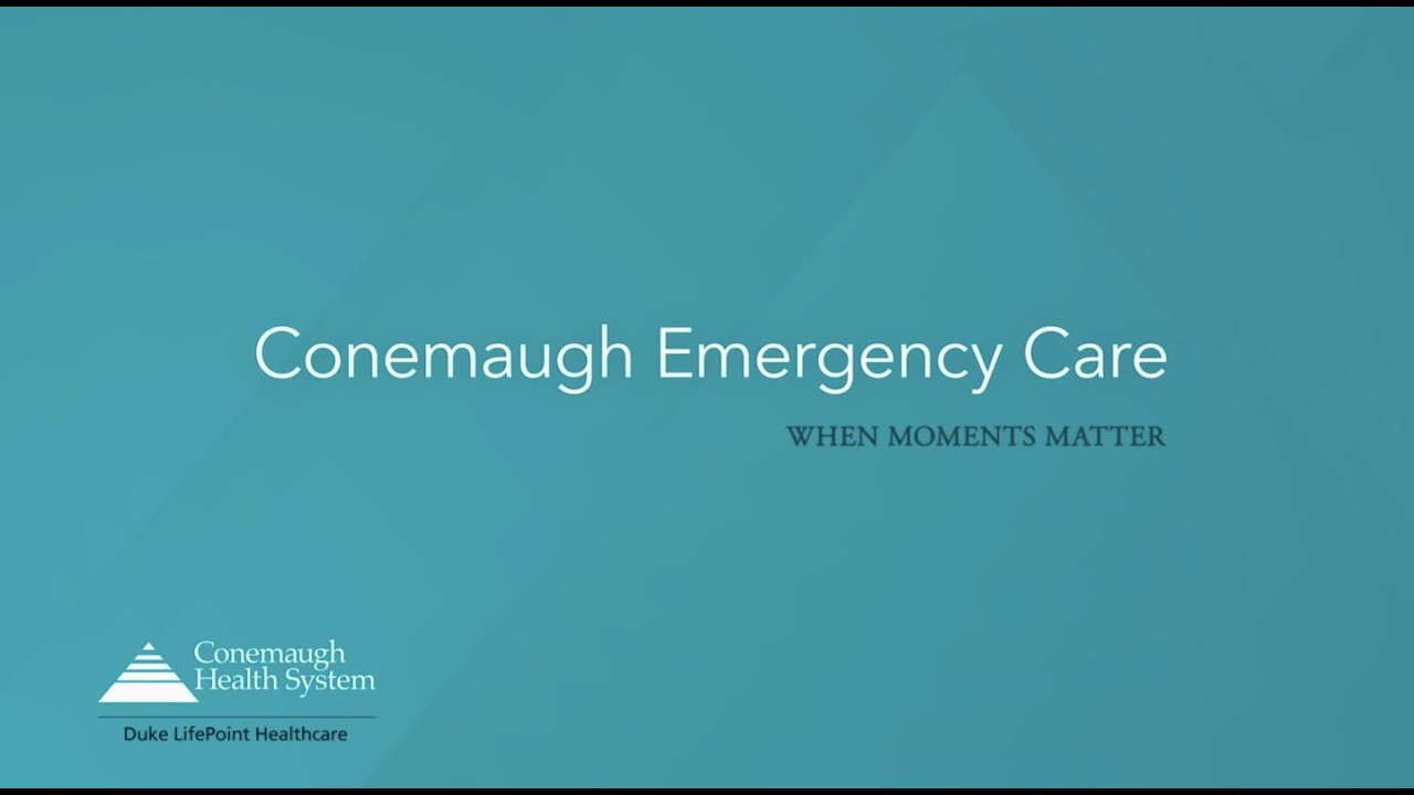 Conemaugh Emergency Care, When Moments Matter - YouTube
