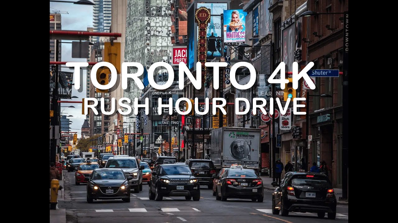 Driving Rush Hour - Toronto Downtown |4K - YouTube