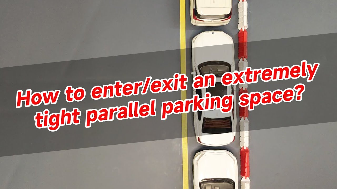 How to enter/exit an extremely tight parallel parking space? - YouTube