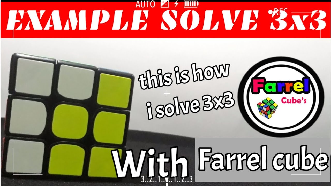 Begini cara saya solve rubik 3x3 ~ walkthrough rubik 3x3 / example solve rubik 3x3 - YouTube