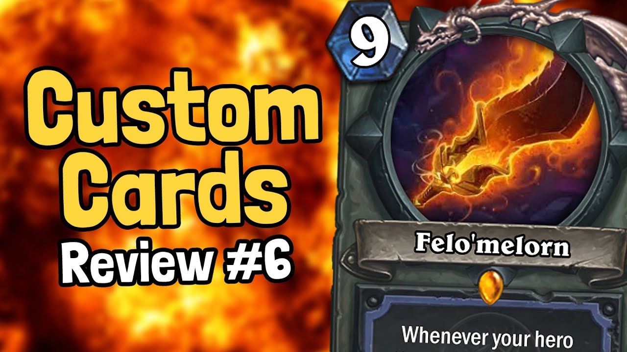 Top Custom Weapons - Review #6 - Hearthstone - YouTube