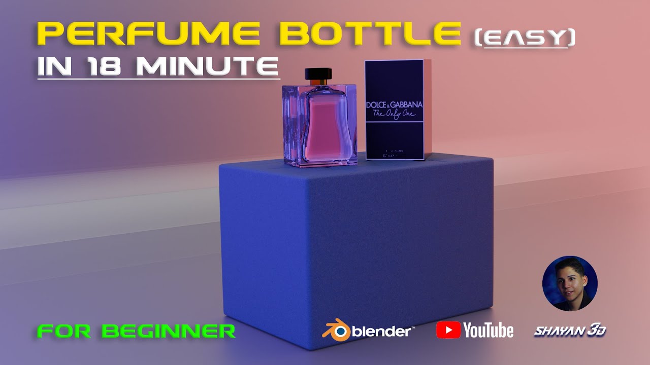 Make Perfume Bottle in blender (Easy) - YouTube