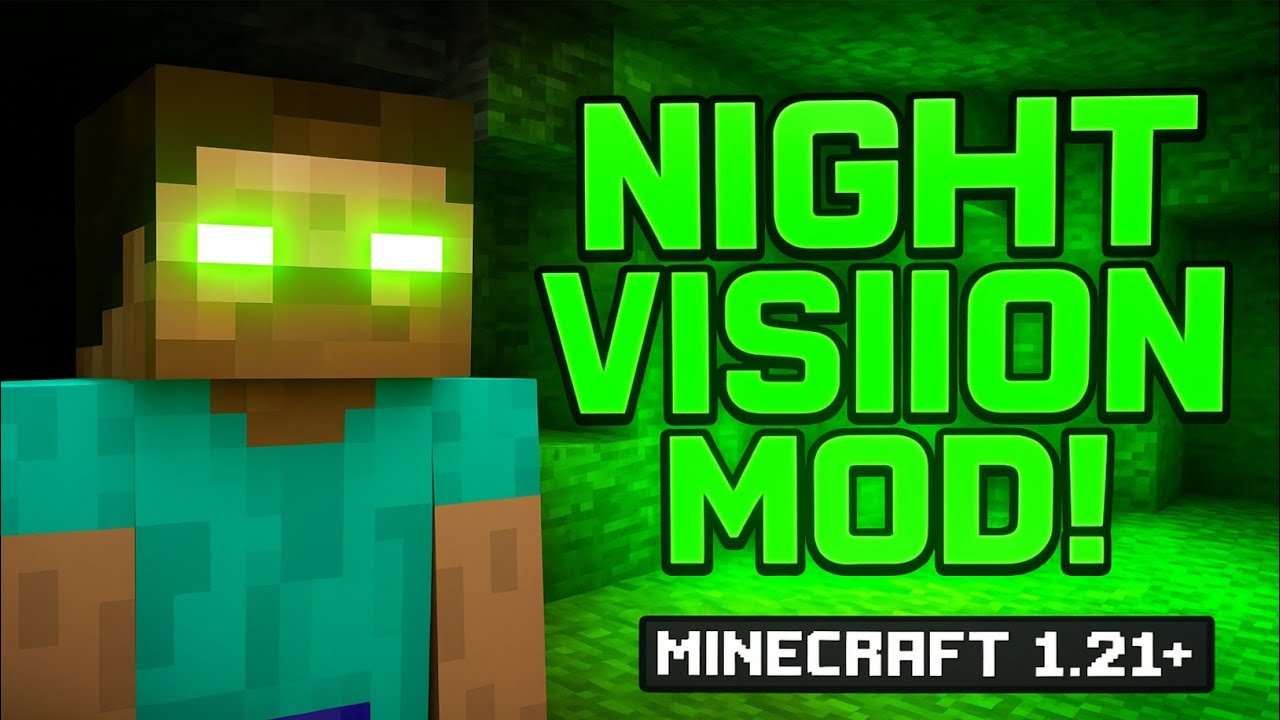 Best Night Vision Mod For Minecraft 1.21+ | Minecraft Night Vision ...