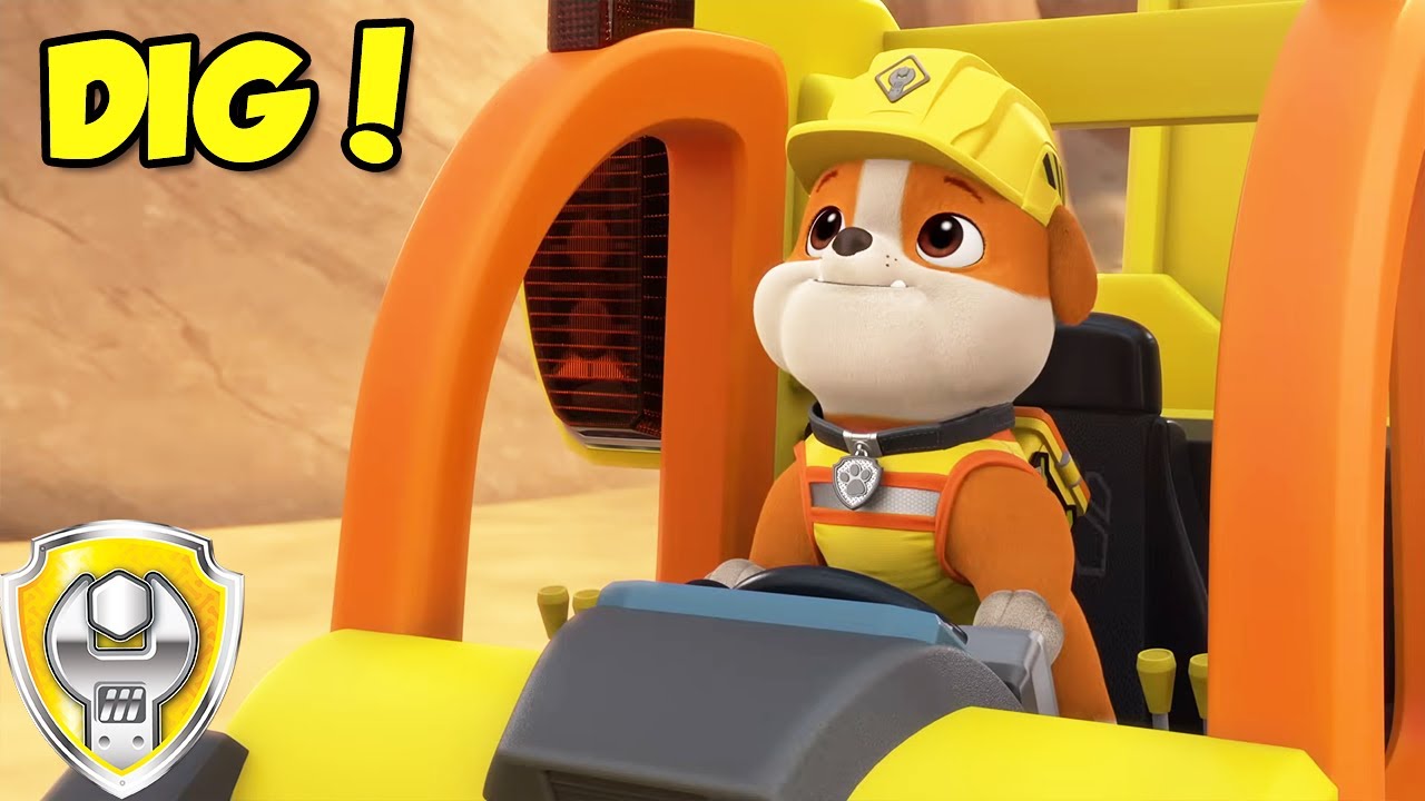 Rubble's Big Dig! (Compilation) | Rubble - Paw Patrol | Cartoons for ...