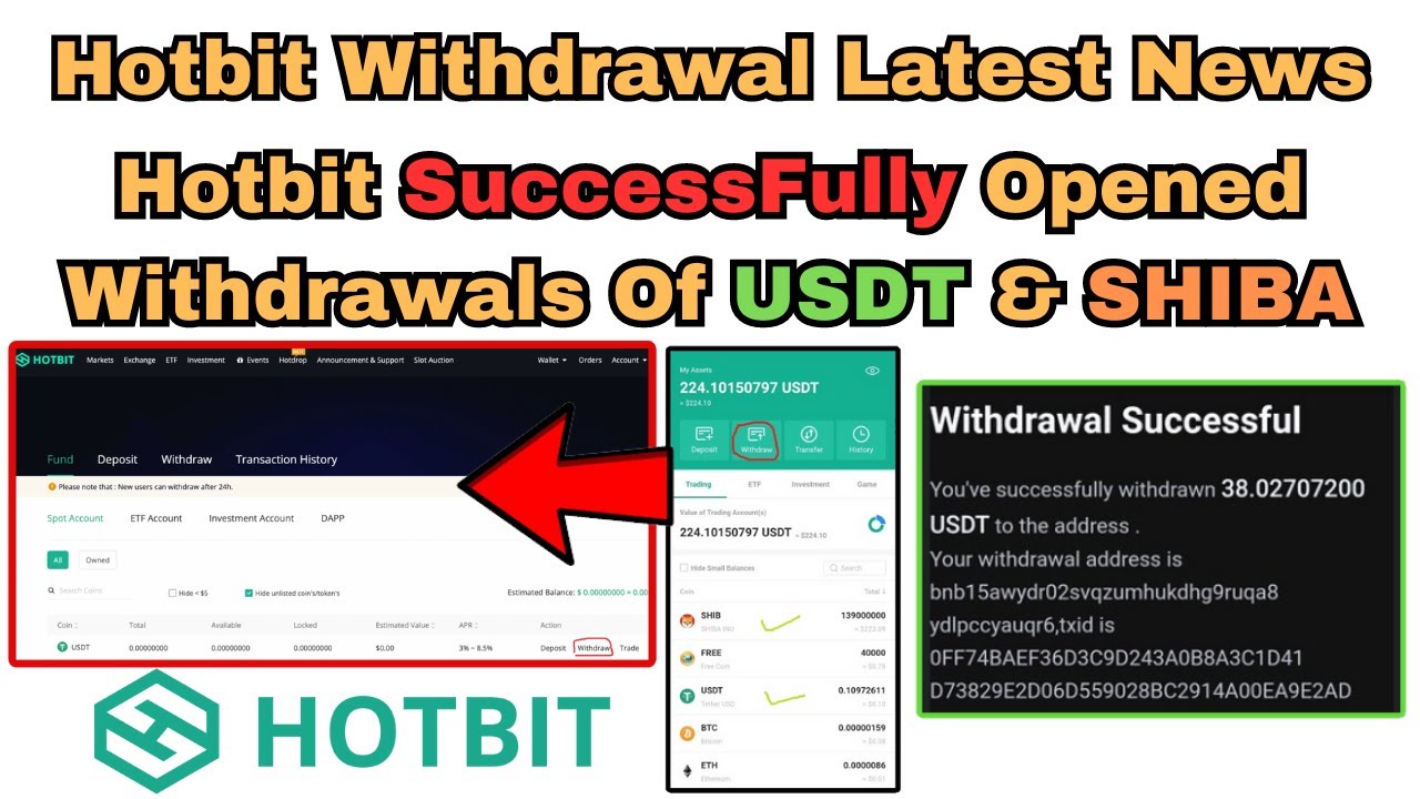 hotbit withdrawal update | withdraw USDT & SHIBA INU Now Hotbit - YouTube