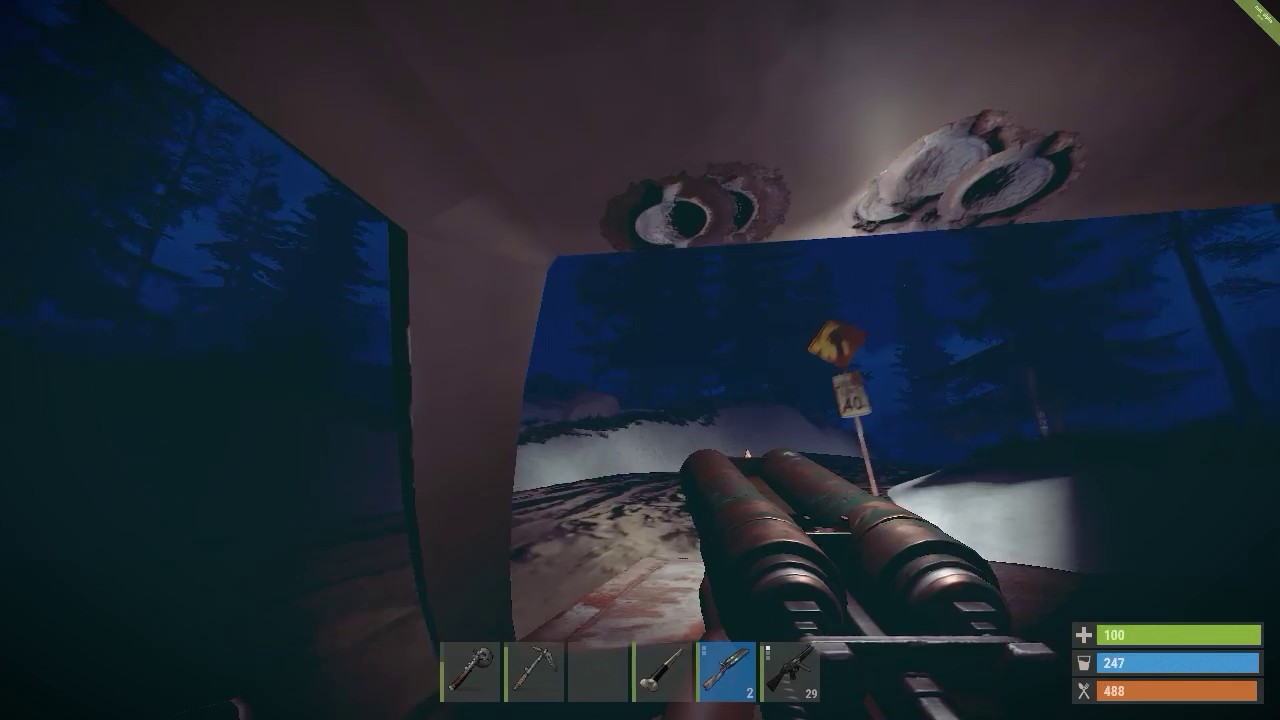 RUST double barrel shotgun - YouTube