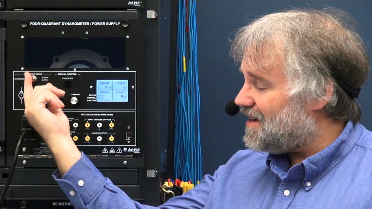 How to use the 4-quadrant dynamometer / power supply? - YouTube