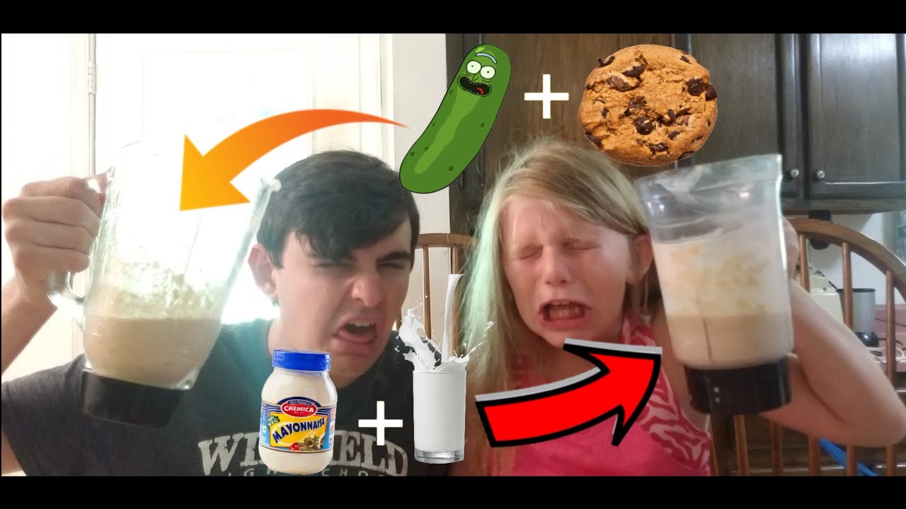 Gross Smoothie Challenge!!! - YouTube