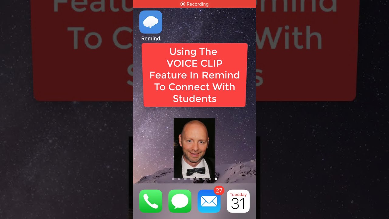 Using The Remind App Voice Clip to Connect with Students (2020) - YouTube